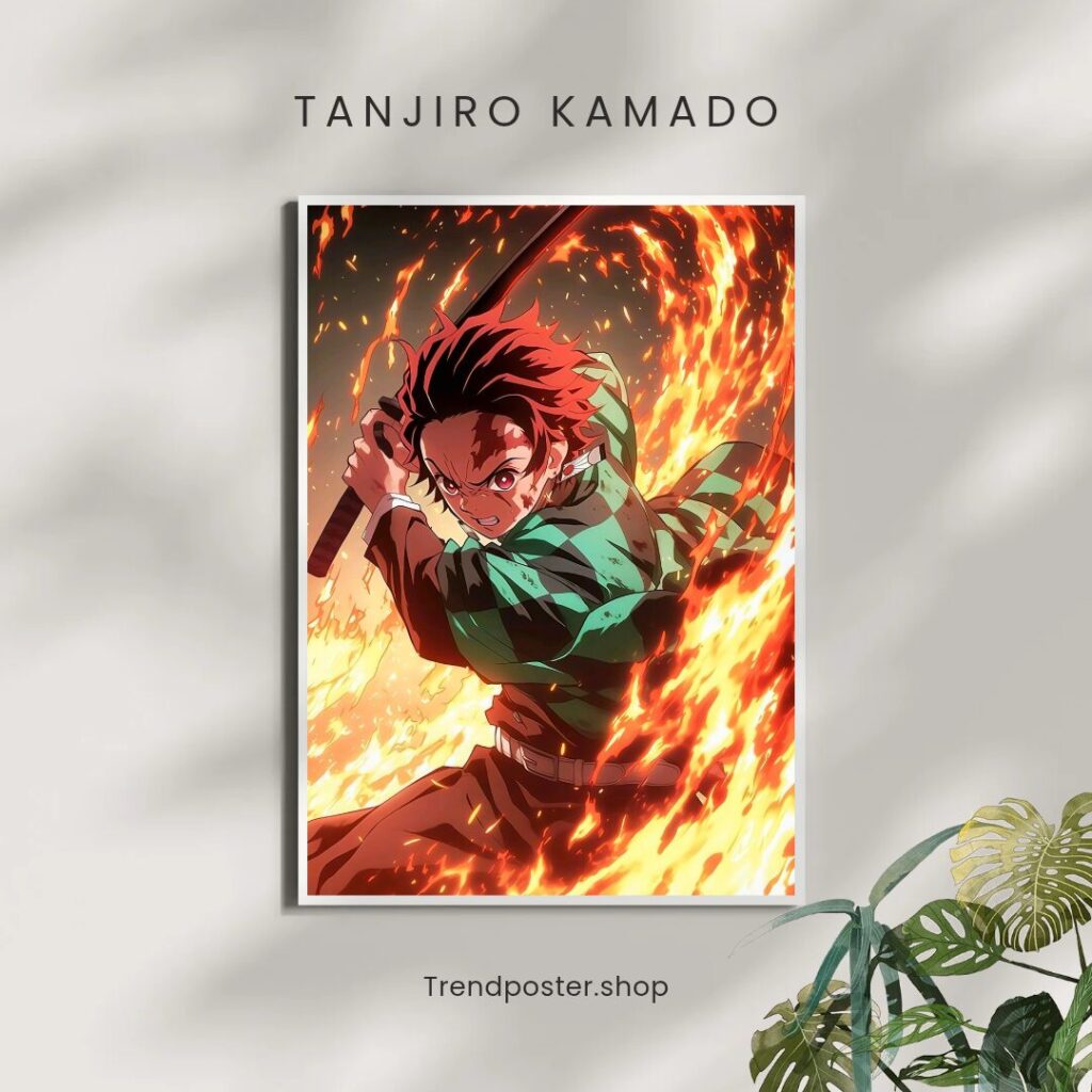 Tanjiro Wall Poster – High-Quality Anime Art Print For Demon Slayer ...